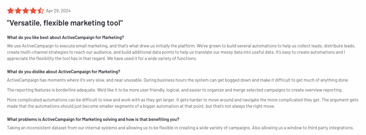 ActiveCampaign Review: Features, Pros and Cons, and Reviews